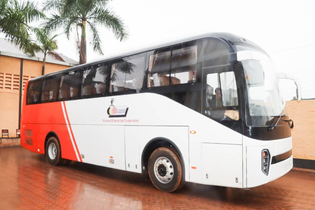 GEN MUGIRA CONDUCTS A PRE-DELIVERY INSPECTION OF THE KAYOOLA DIESEL BUS ...